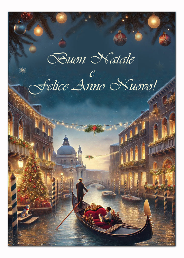 Folded Christmas greeting cards with Italian text – Long Bridge Publishing