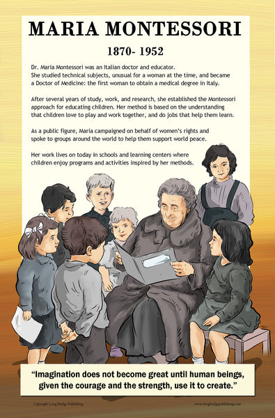 Maria Montessori School Poster – Long Bridge Publishing