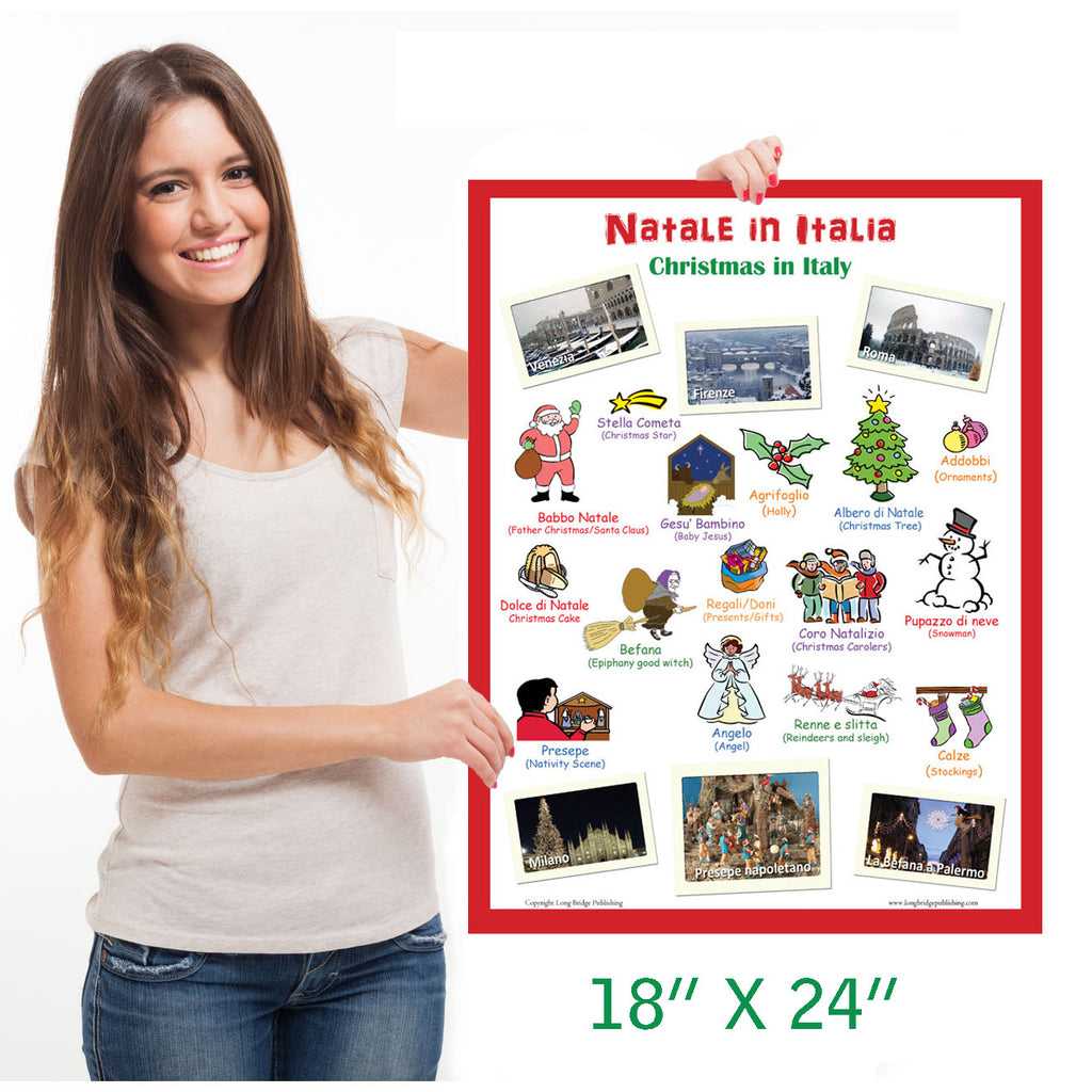 Italian Language Poster - Christmas / Natale: Bilingual Chart for Clas ...