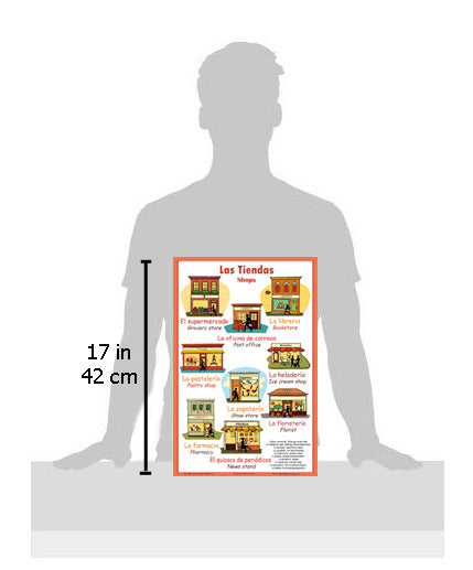 Spanish Language School Poster - Words About Shops/Stores - Tiendas en ...